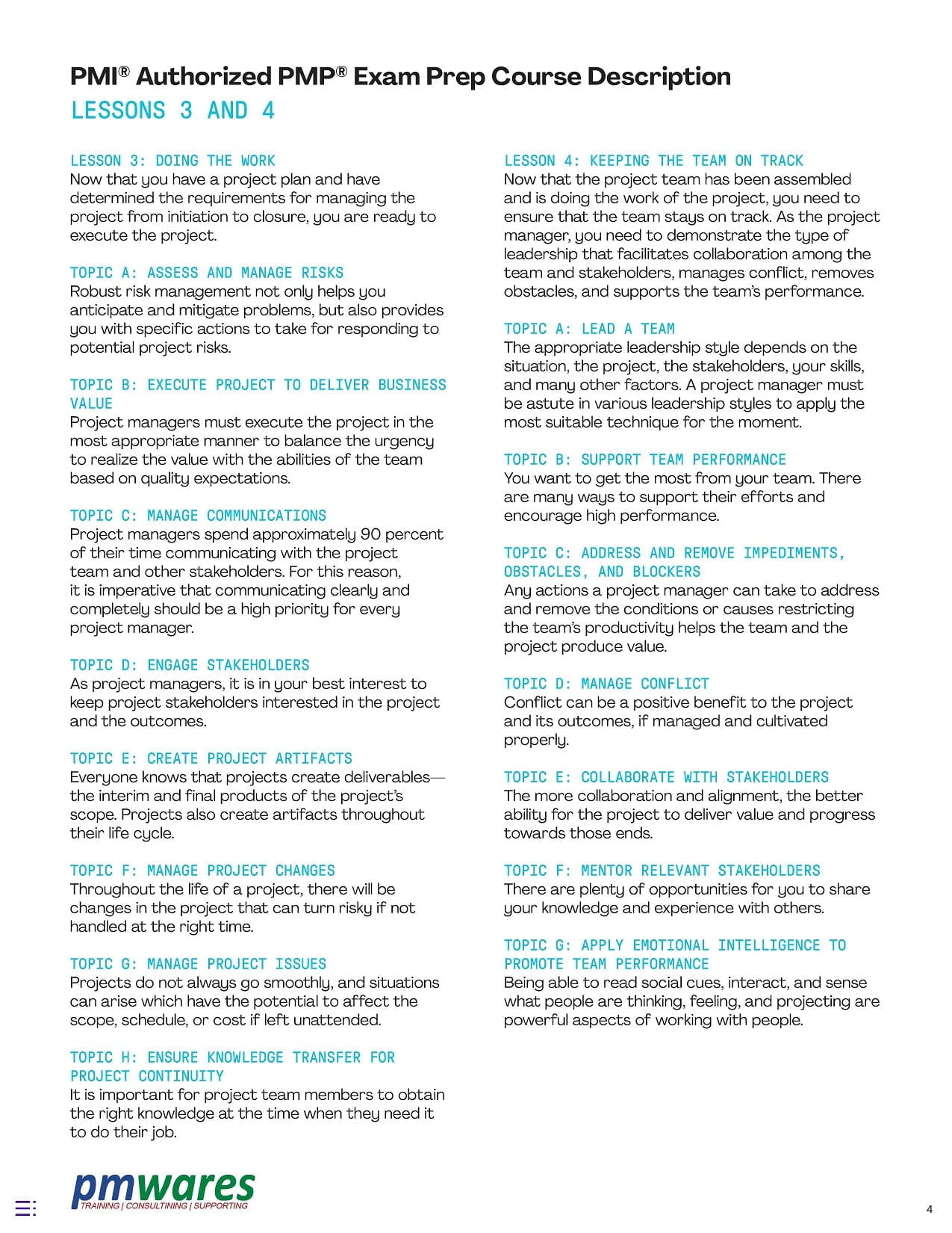 PMP Certification Training – pmwares.com