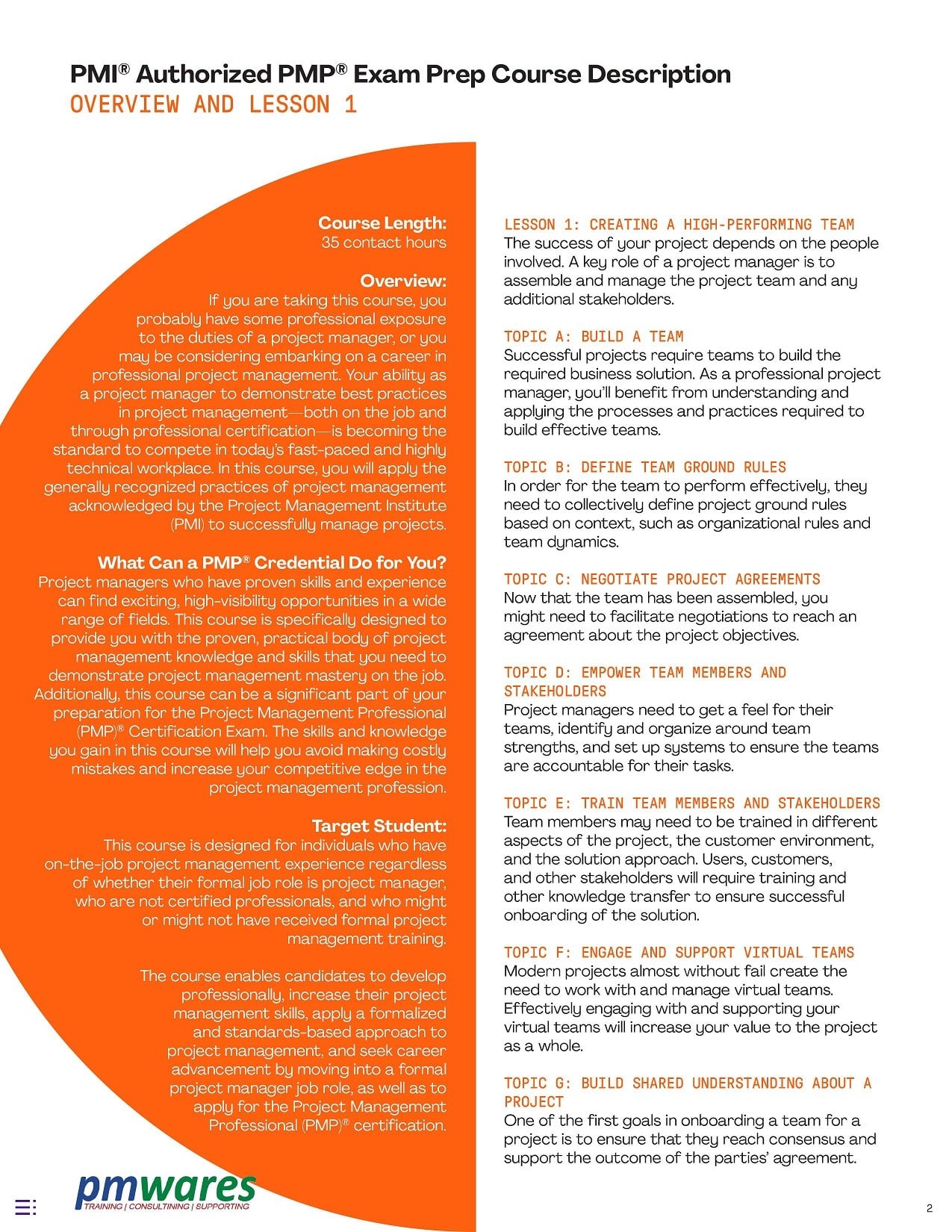 PMP Certification Training – pmwares.com